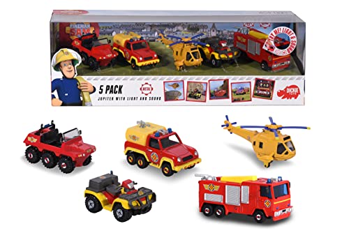 Majorette 7/203094002038 SLP GIFTPACK 5pcs Miniature Cars Set, Red/Yellow