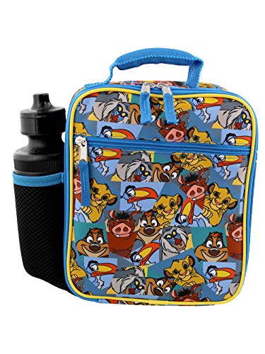 Disney The Lion King Boy's Girl's Soft Insulated School Lunch Box (Blue, One Size)