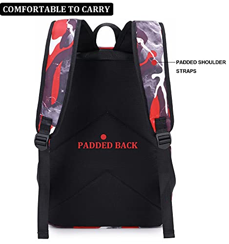 JIANYA Boy/Girl School Backpack Set Camouflage Bookbags School Bags for Elementary Middle School