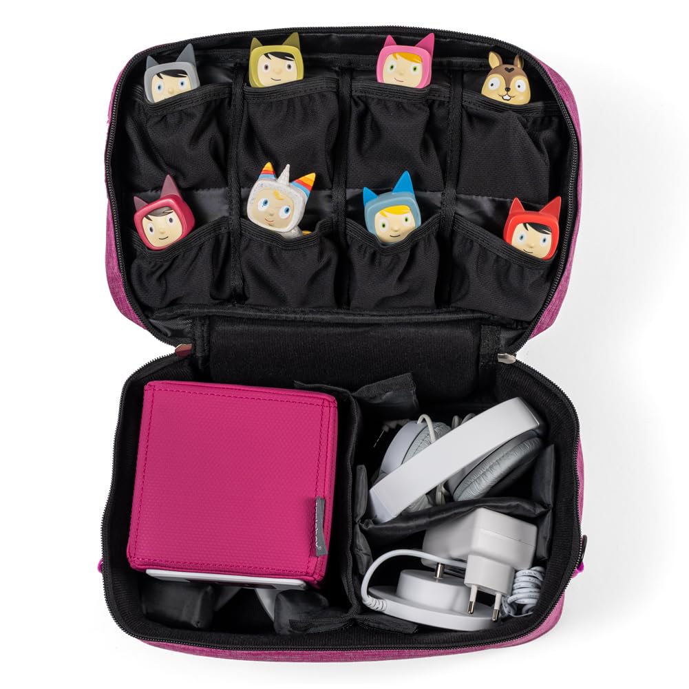 Liebeszeug – Carrying Case for Toniebox Starter Set | Compact Tonies Storage Travel Bag | Fits Tonie Box, Creative Tonie Figures & Characters, Charger, Headphones & More | Designed in Austria