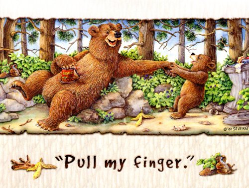 Leanin' Tree Funny Greeting Cards - Laughing Bear Art [AST90760] - 20 Greeting Cards with Full-color Interiors