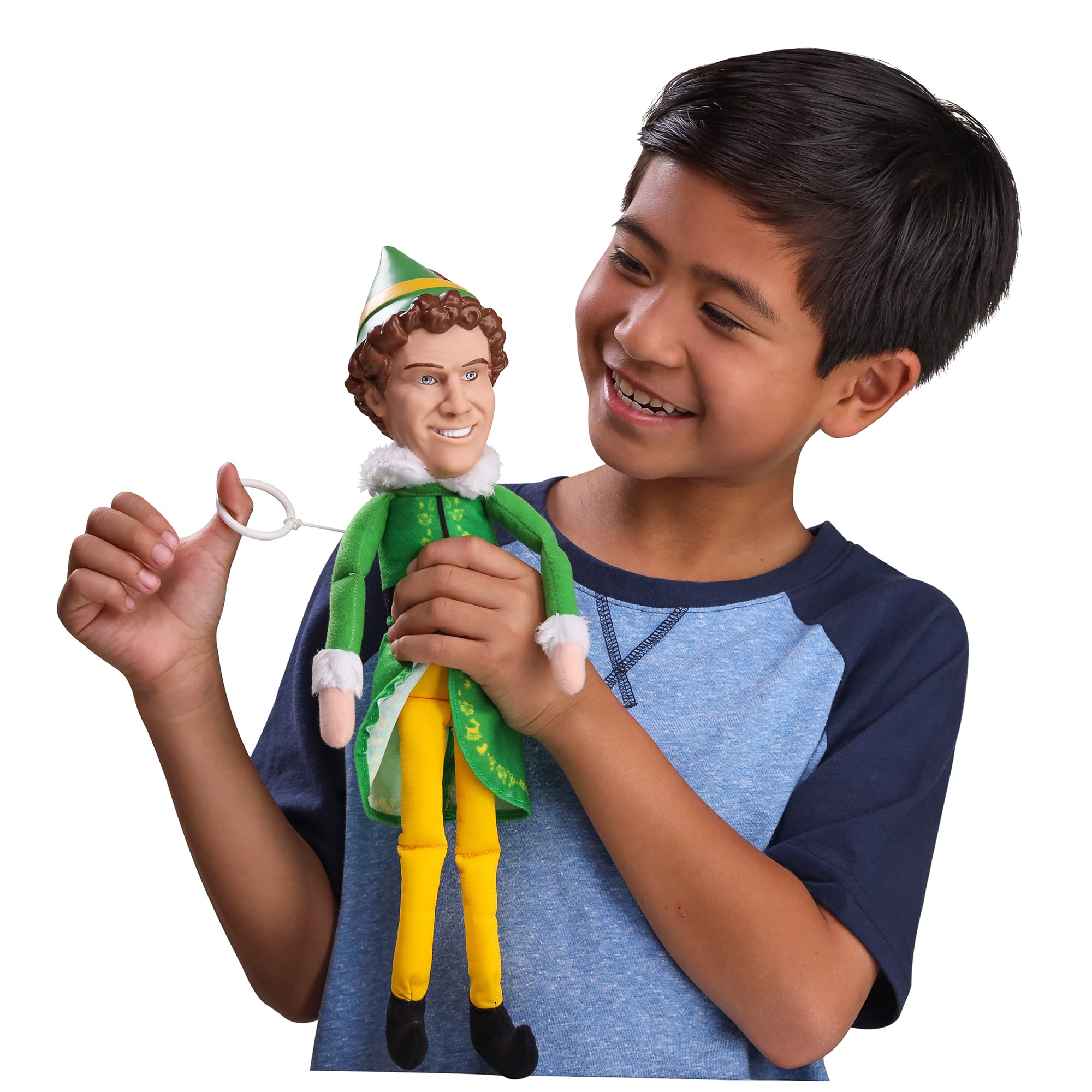 Jakks Holiday Elf Buddy The Elf Talking Plush with 15 Phrases Approximately 12-Inches in Height