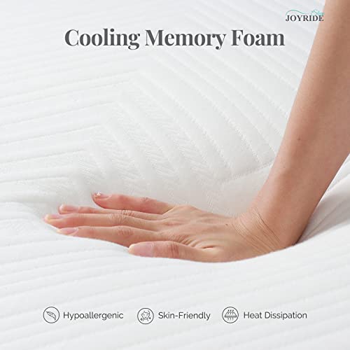 JOYRIDE SLEEP Memory Foam Mattress,12 Inch,Infused Bamboo Charcoal,Cooling Gel Infused, Medium Firm,Pressure Relief,Bed in a Box (King Size)