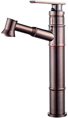 CUTSUGOK Brass Bathroom Tap Retro Extensible with Removable Hand Sheet Faucet Single Line Mixer Kitchen Faucet Faucet Bathtub Water Faucet
