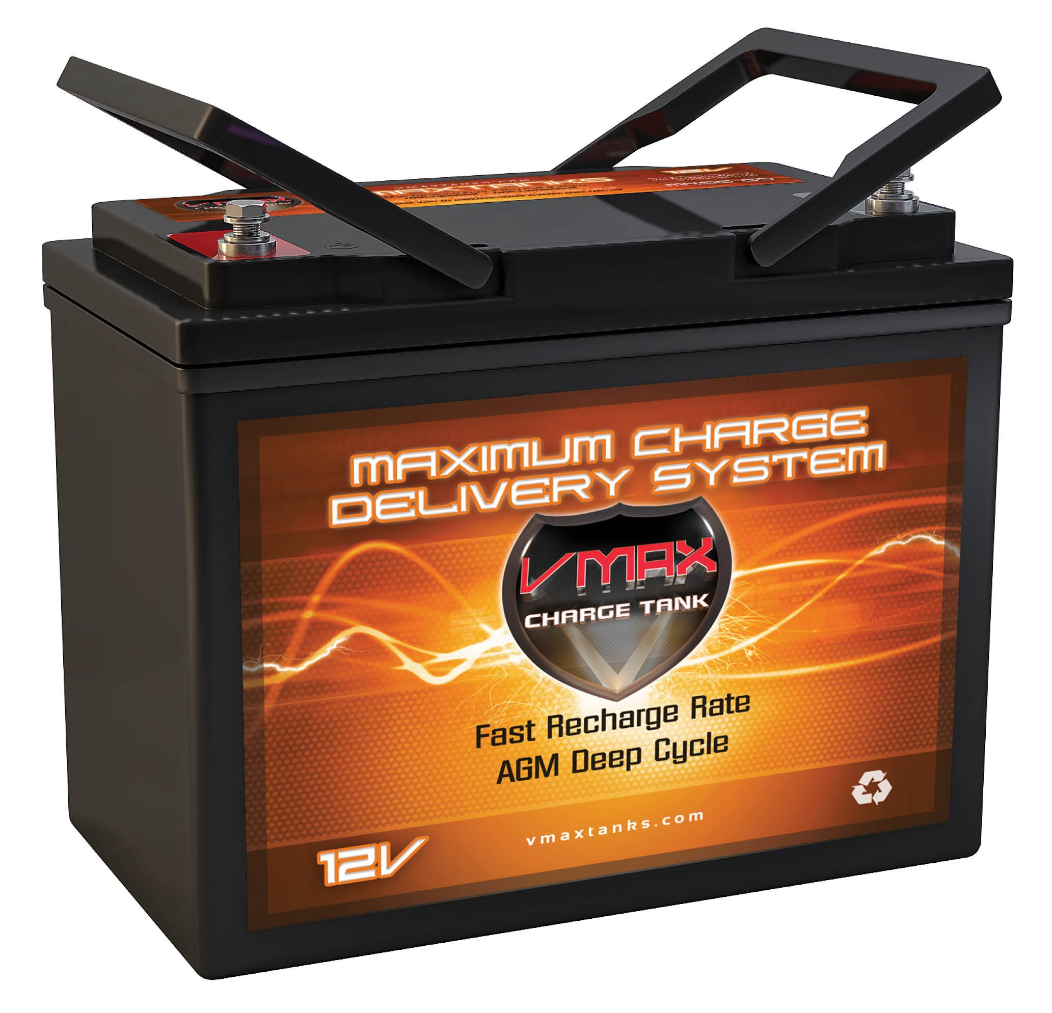 QTY 2 VMAX MB96-60 12 Volt 60Ah AGM Deep Cycle Wheelchair battery, replaces 55ah Group 22NF batteries. 12V Group 22NF Scooter & Wheelchair Battery compatible with Pride Mobility, Jazzy, Invacare 22NF
