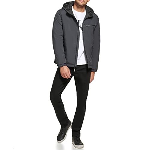 Calvin Klein mens OUTERWEAR Jacket,Iron,Medium