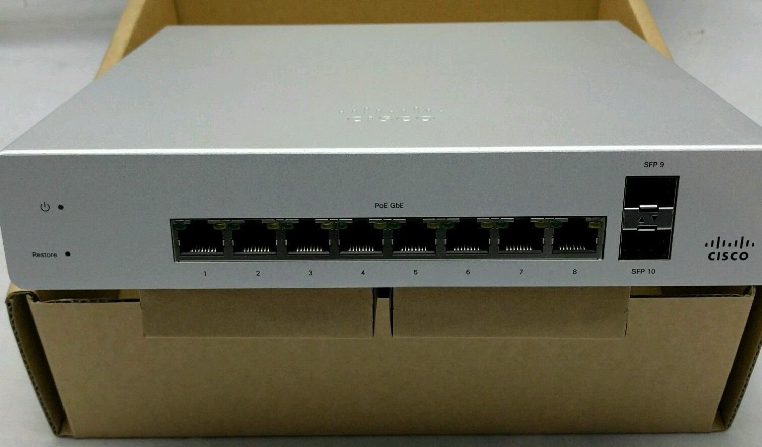 Meraki Cloud Managed MS220 Series 8 Port Gigabit PoE Switch - 8x 1GbE Ports - MS220-8P