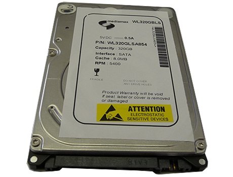 White Label 320GB 8MB Cache 5400RPM SATA 2.5" Notebook/PS3 Hard Drive w/1-Year Warranty