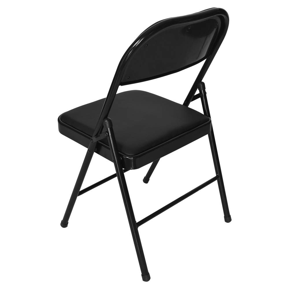Executive Conference Task Office Chair,Folding Super Load-Bearing Steel Plate Chair, PU Leather,Double Sponge,Ergonomic,Anti-Slip Mat Silent(Ship from US!)