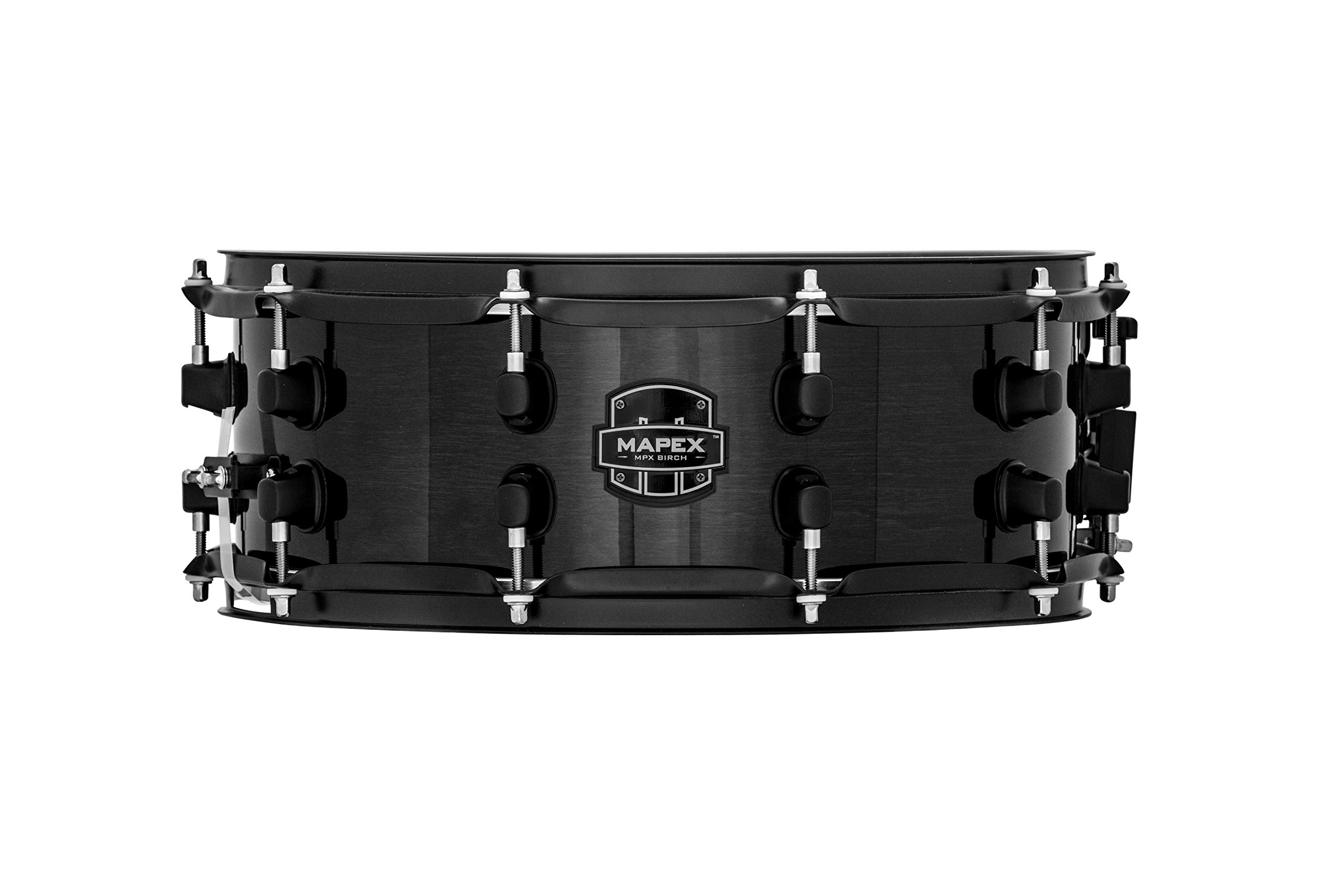 Mapex MPBC4550BMB MPX Series 14" x 5.5" Birch Snare Drum - Transparent Black Finish