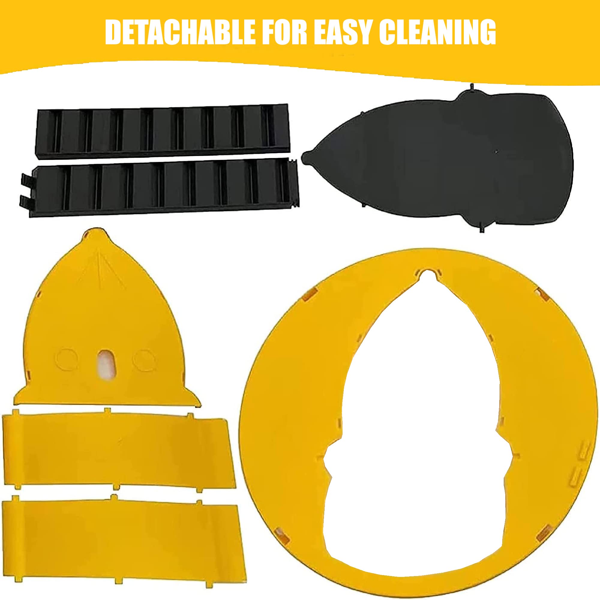 Bucket Lid Mouse Rat Trap, Mouse Catching Tool, Trap Door Style, Multi Catch, Auto Reset, Indoor Outdoor, 5 Gallon Bucket Compatible (Lemon)