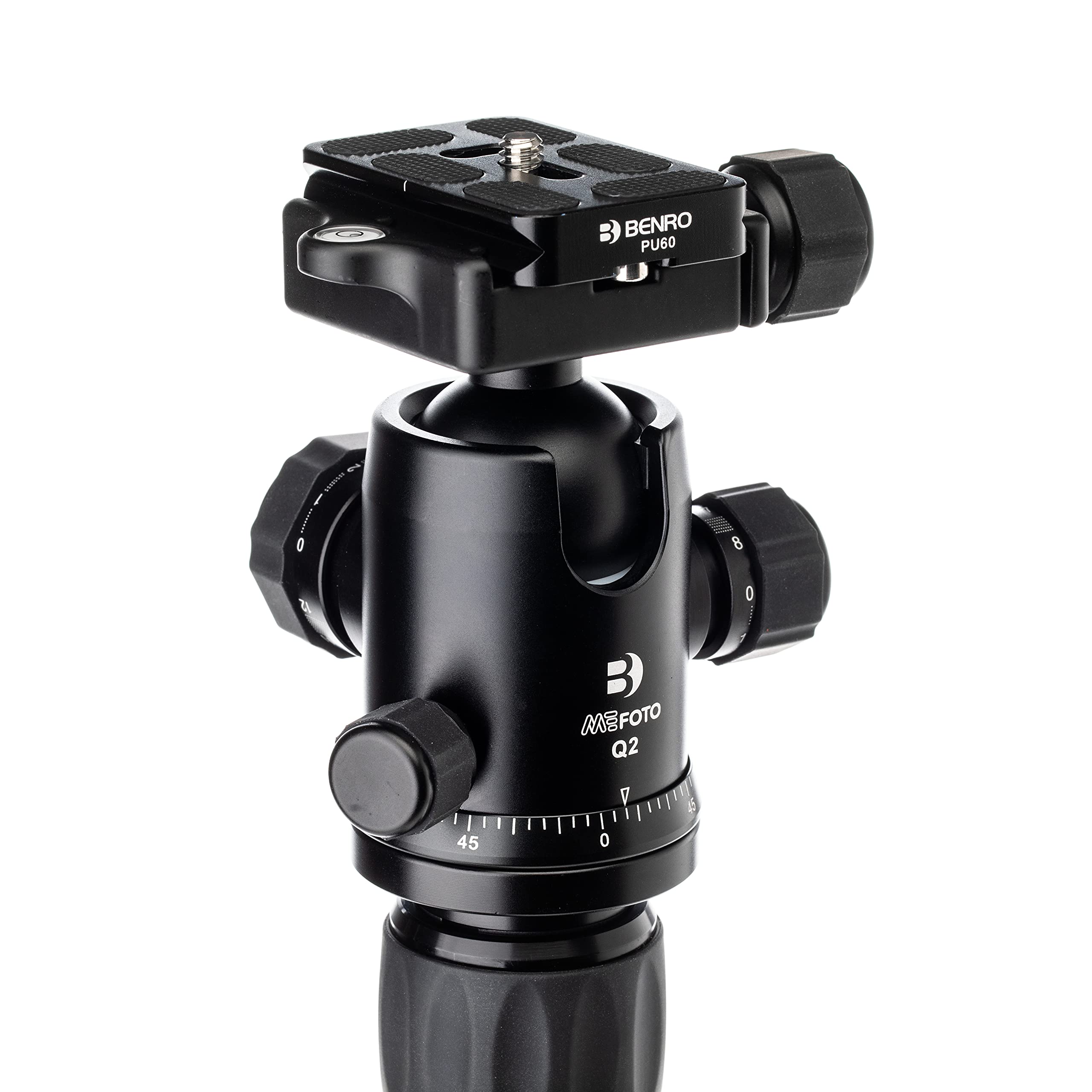 Benro MeFOTO Globetrotter Travel Tripod, Ballhead and Monopod in Black, 2 Series Carbon Fiber Legs, 4 Leg Sections, Twist Leg Locks, Padded Carrying Case (BMGTCBLK)