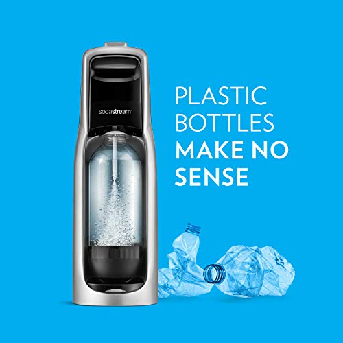 SodaStream Jet Sparkling Water Maker, Kit w/60l Cylinder, Silver