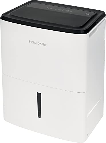 Frigidaire FFAD2233W1 Dehumidifier, Low Humidity 22 Pint Capacity with a Easy-to-Clean Washable Filter and Custom Humidity Control for maximized comfort, in White