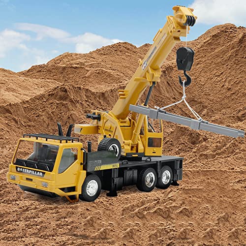 HEBXMF 2.4G Off-Road RC Trucks Tower Cranes Remote Control Construction Toy Loaders RC Engineering Vehicle Models,RC Car Cranes, Educational Toys, Gifts for Children