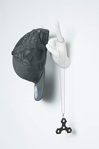 Interior Illusions Rock on Hand Wall Hook - White