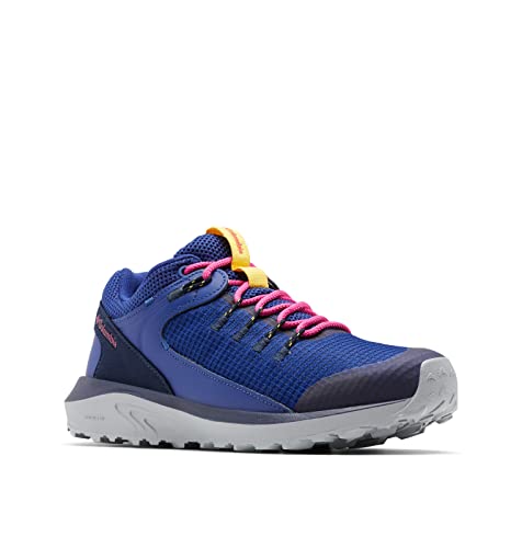 Columbia Women's Trailstorm Waterproof Hiking Shoe, Dark Sapphire/Wild Fuchsia, 7.5 M US