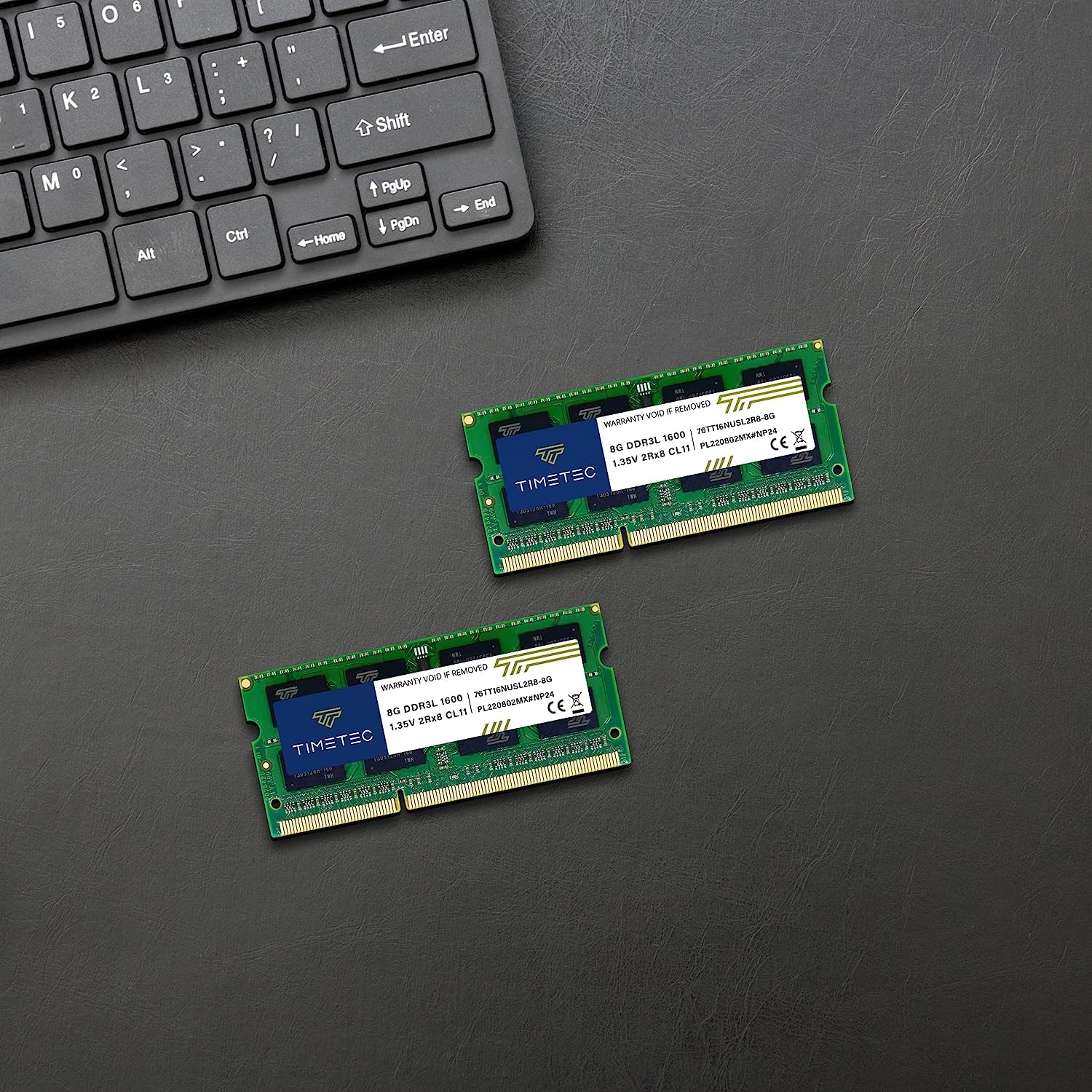 Timetec 8GB DDR3L / DDR3 1600MHz (DDR3L-1600) PC3L-12800 / PC3-12800(PC3L-12800S) Non-ECC Unbuffered 1.35V/1.5V CL11 2Rx8 Dual Rank 204 Pin SODIMM Laptop Notebook PC Computer Memory RAM Module Upgrade