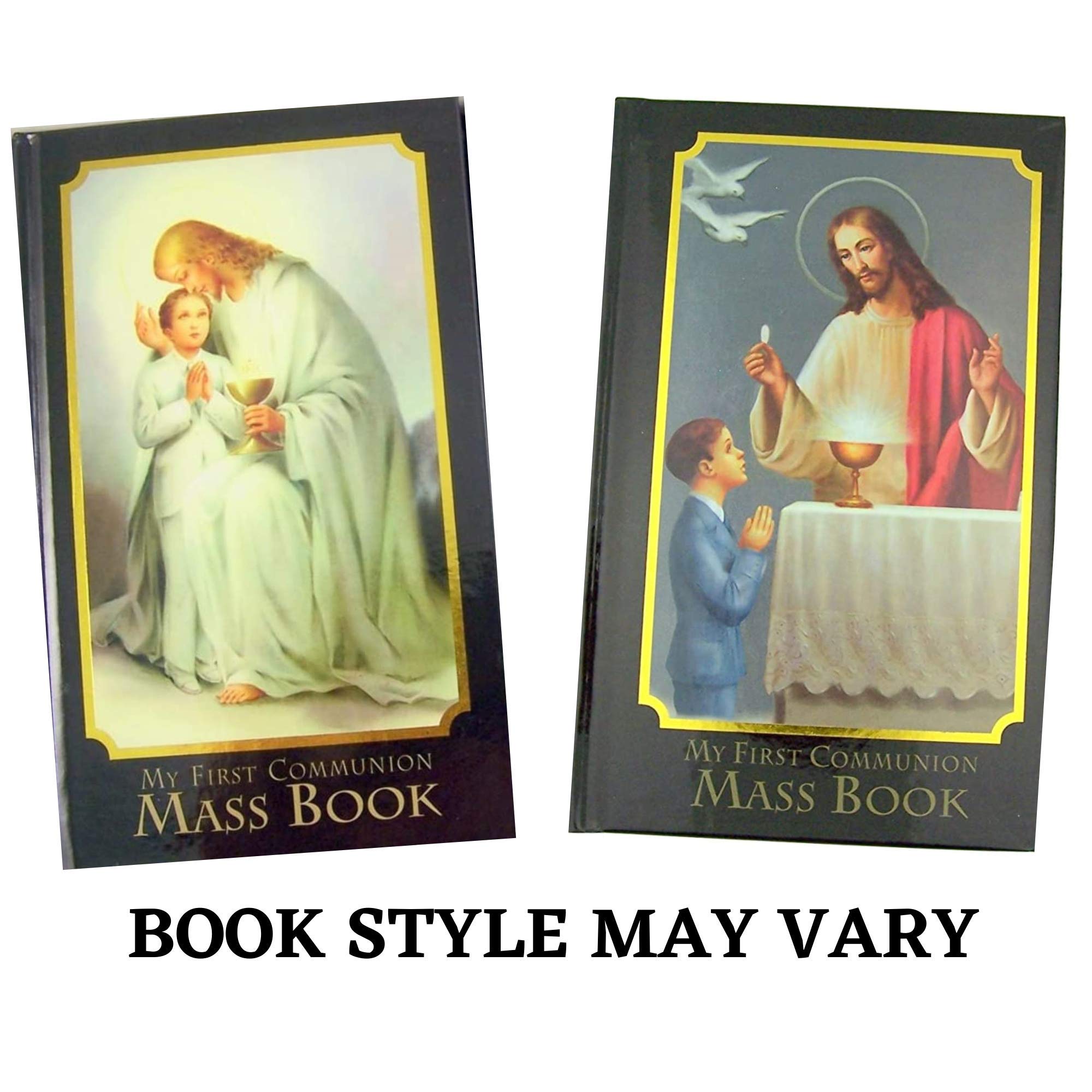 Religious Gifts Boy First Communion Gift Set with Missal, Rosary, Lapel Pin and More
