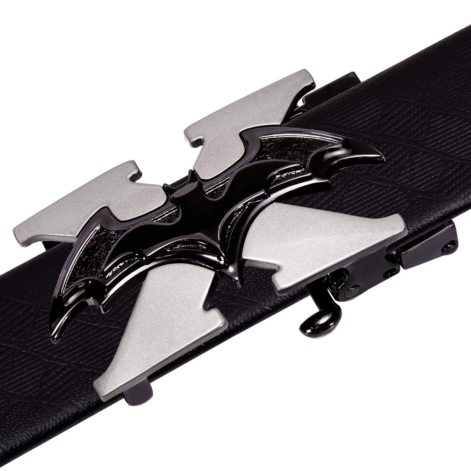 Belt Set Black Gold Eagle Plaid Automatic Sliding Buckle Adjustable Ratchet Strap Business Casual Jeans Belt Halloween Christmas Gift with Exquisite Box