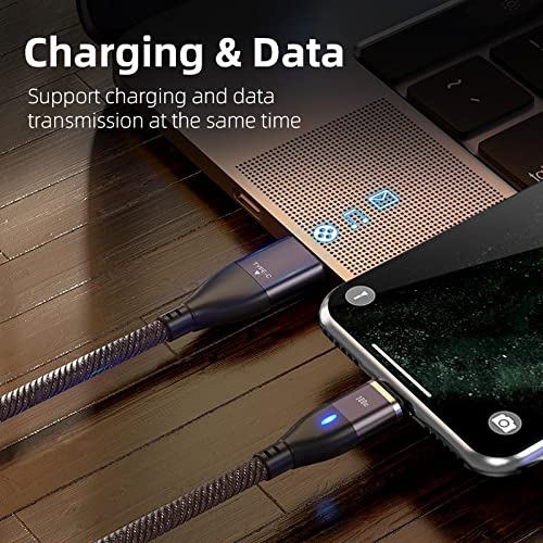 BoxWave Cable Compatible with VTech KidiBuzz G2 - MagnetoSnap PD AllCharge Cable (100W), Magnet PD 100W Charging Cable USB Type-C Micro USB for VTech KidiBuzz G2 - Jet Black