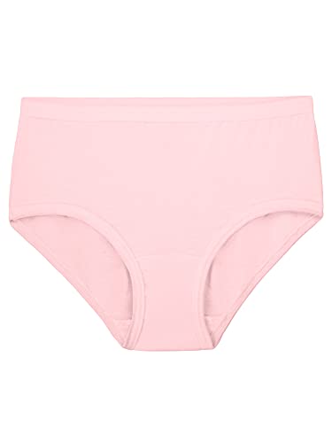Fruit of the Loom Girls' Tag Free Cotton Brief Underwear Multipacks, Brief-20 Pack-Black/Pink/Grey, 16