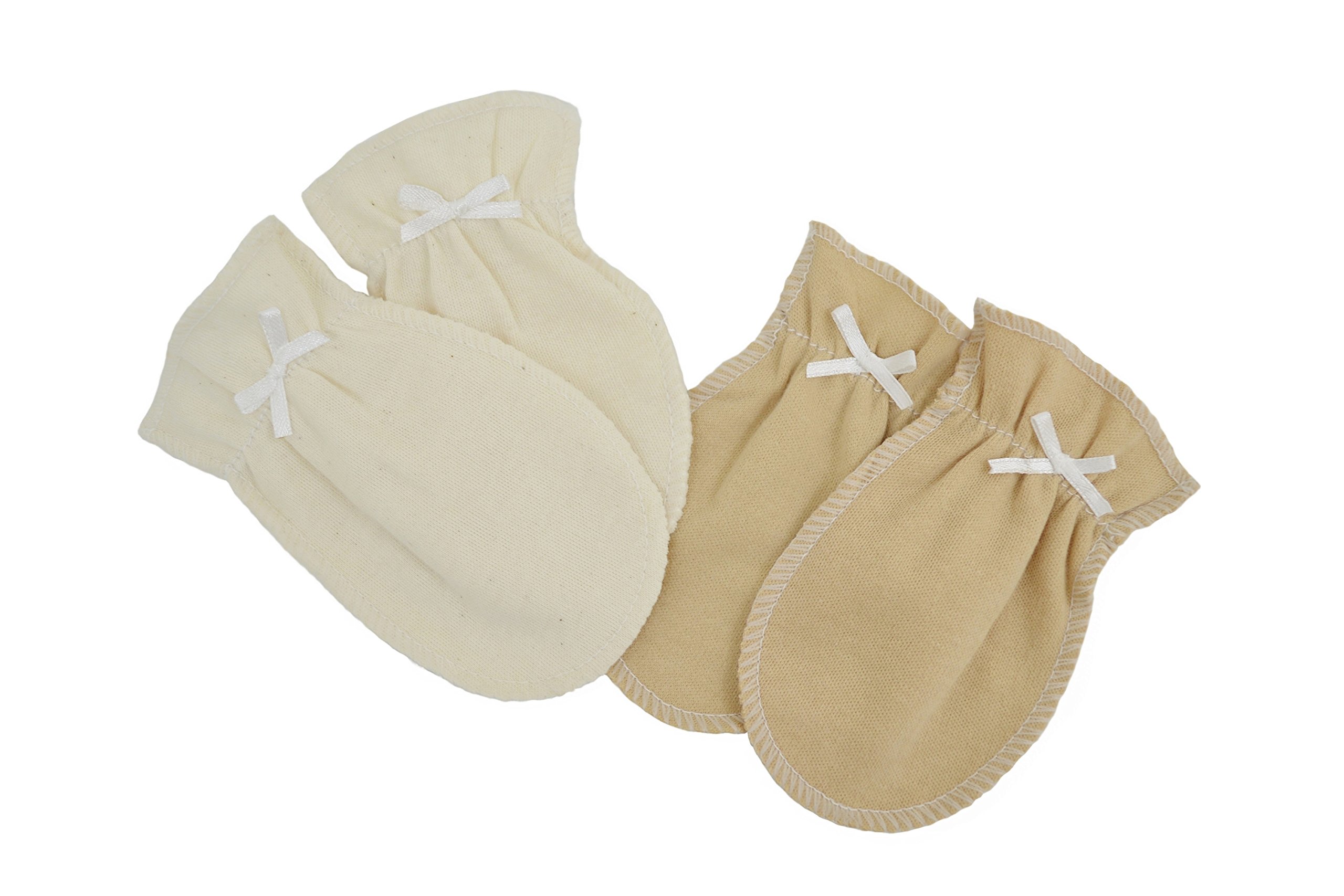 TL Care Newborn Mittens Made with Organic Cotton - 2 Pairs