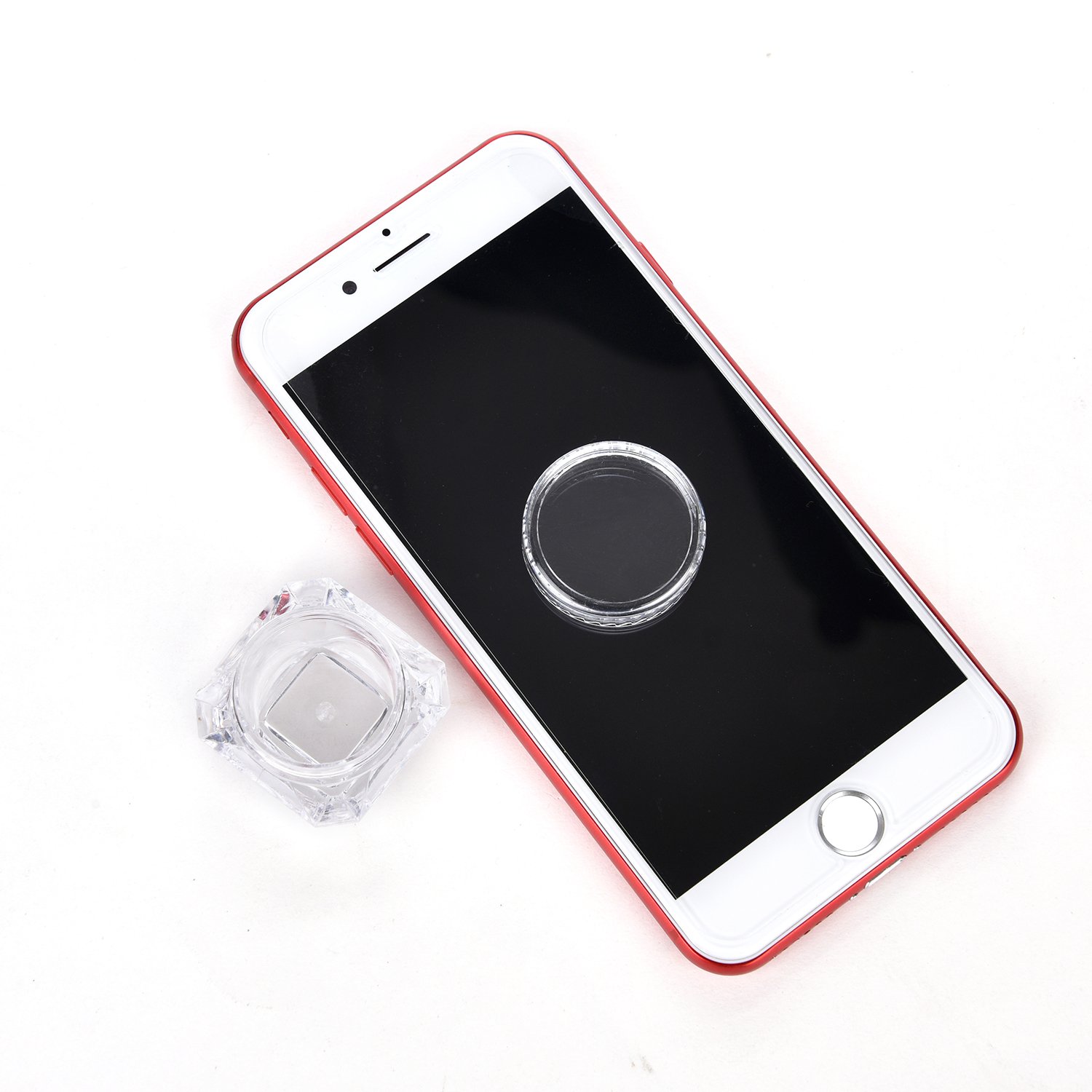 TMO 100pcs 5 Gram Clear Jars Plastic Jars Plastic Cosmetic Container Empty Cosmetic Sample Containers Transparent 5G/5ML Plastic Pot Jars for Eye Shadow,Nails,Powder,Paint