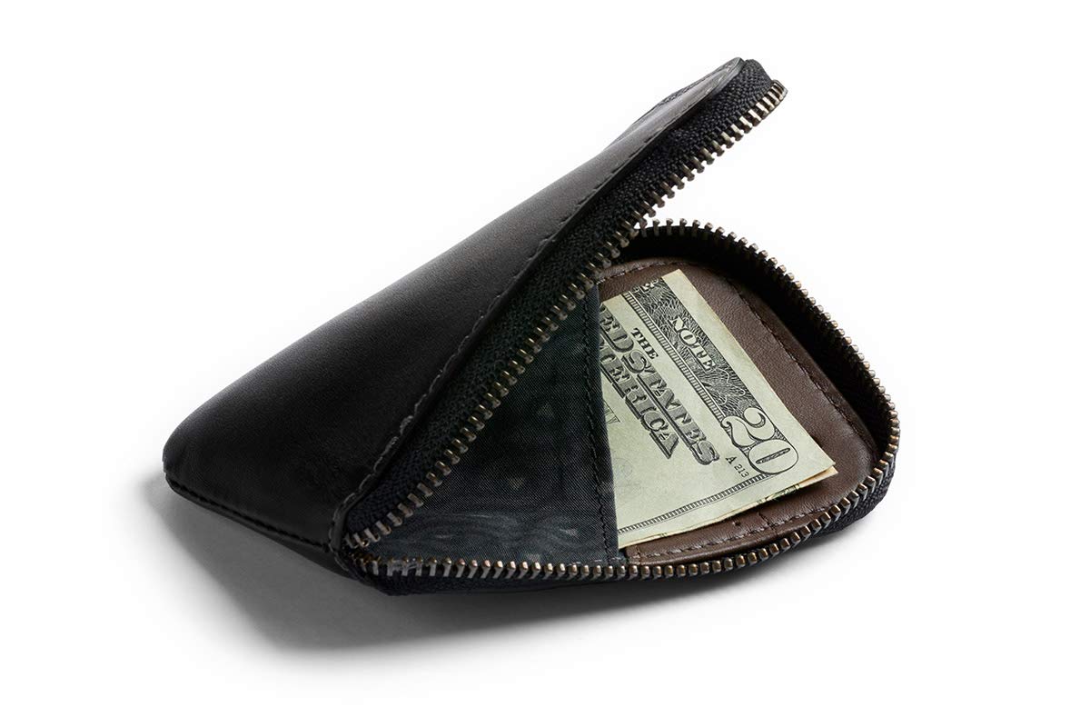 Bellroy Leather Card Pocket Wallet (Max. 15 cards and bills) - Obsidian