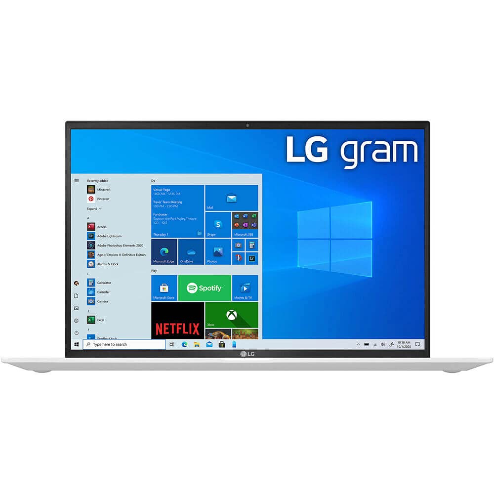 LG Gram 16Z90P - 16" WQXGA (2560x1600) Ultra-Lightweight Laptop, Intel evo with 11th gen CORE i5 1135G7 CPU , 8GB RAM, 256GB SSD, Alexa Built-in, 22 Hours Battery, Thunderbolt 4, White – 2021