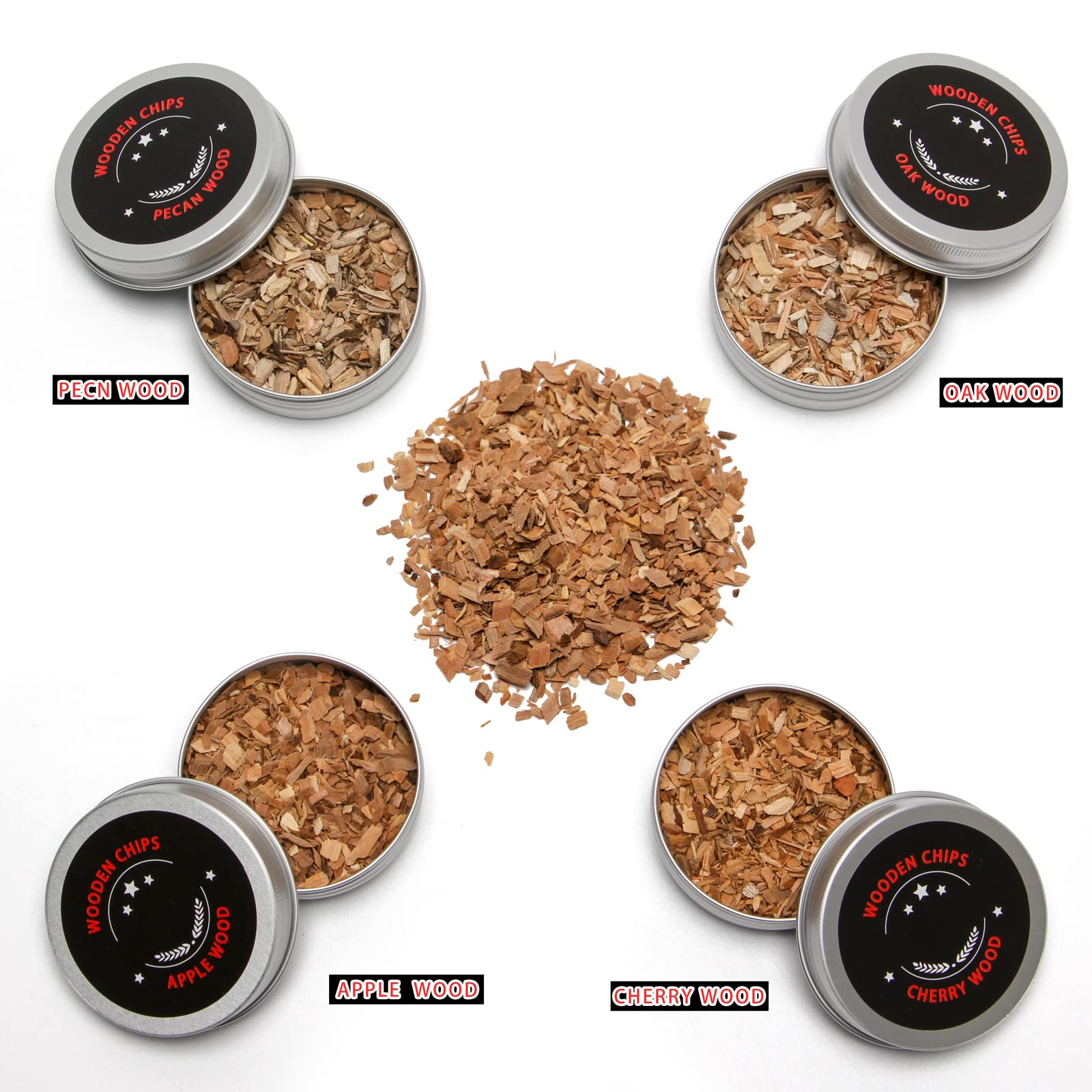 Cocktail Smoker Kit for Whiskey,Drink,Bourbon Smoker Kit with 4 Different Natural Wood Chips Luxury Gift Set Bar Tool for Drinking Dad Husband Men