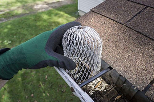 Gutter Guard 3 Inch Expand Aluminum Filter Strainer. Stops Blockage Leaves Debris. Pack of 4. by Massca (Aluminum 3 inch)