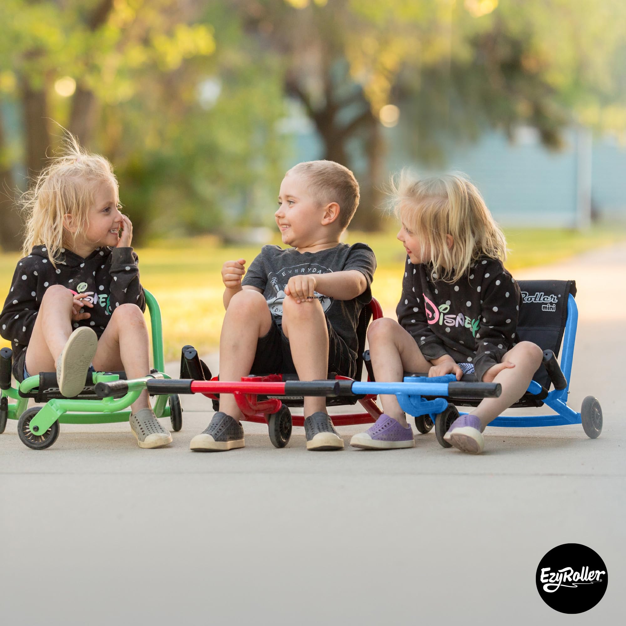EzyRoller Mini Ride On Toy for Kids Age 2-5 Years, Up to 45 lbs - Black