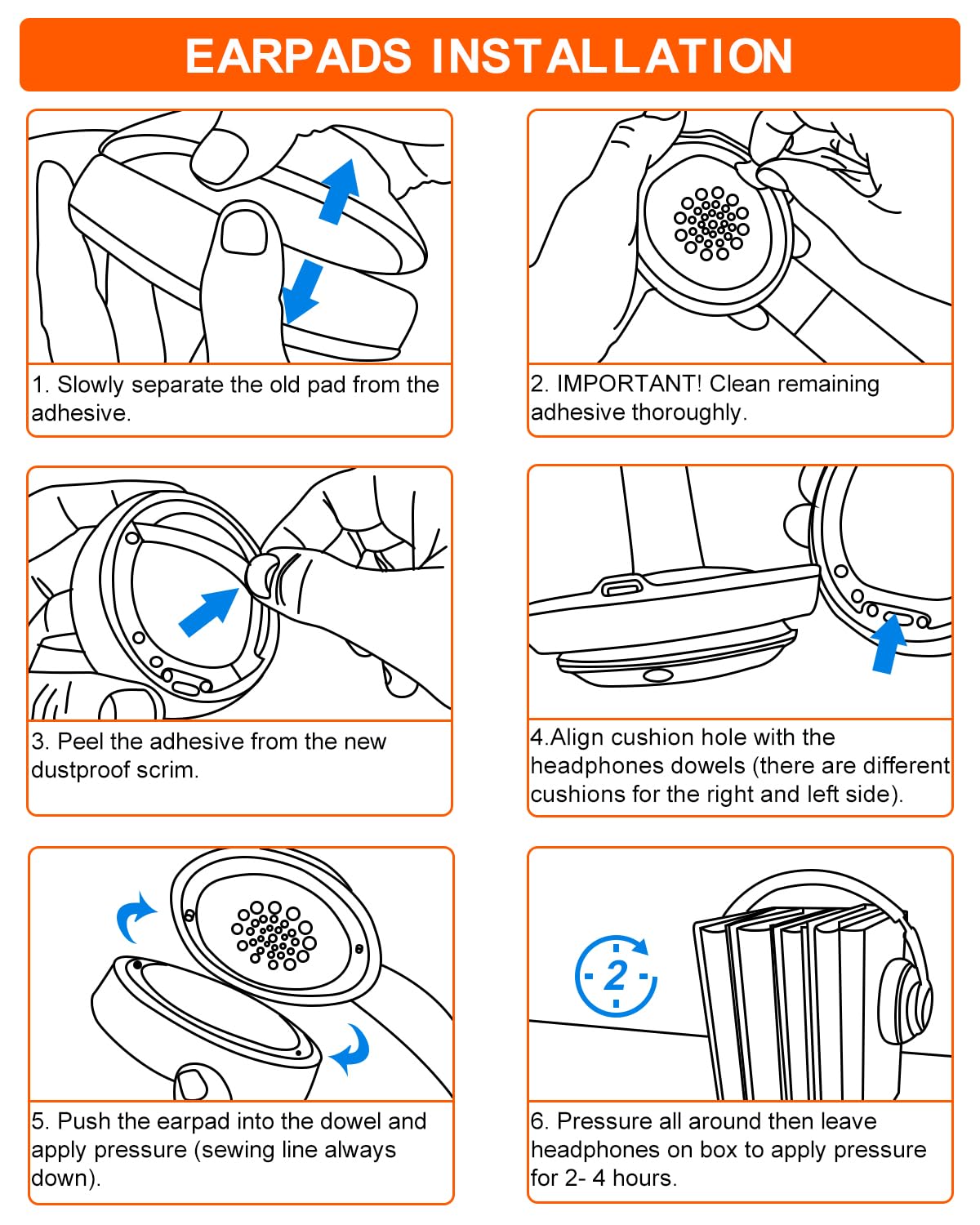 F FEYCH Beats Studio Replacement Earpads for Beats Studio 3 &Beats Studio 2 (B0500/ B0501) 2 Pieces Noise Isolation Comfortable Memory Foam Ear Cushions (Black)