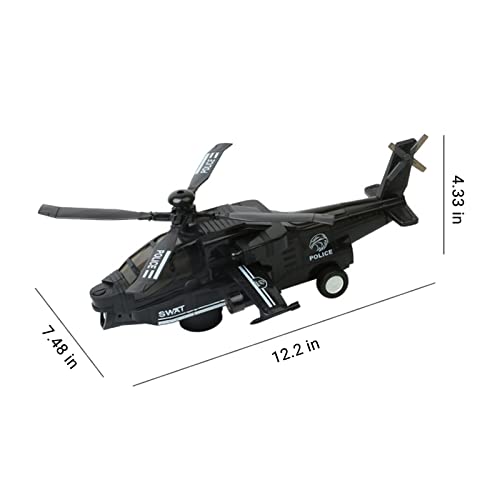 Caeily Electric Rotating Flash Universal Wheel Projection Helicopter Boy Children's Toy Plane, for Adult Kid Beginner