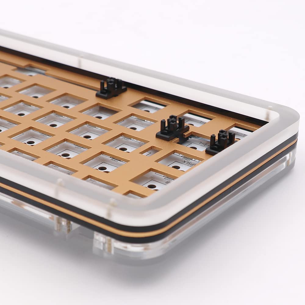 BGKYPRO DNA65 Custom Mechanical Keyboard Kit 65% Kit PCB CASE hot swappable Switch Support Lighting Effects with RGB Switch led