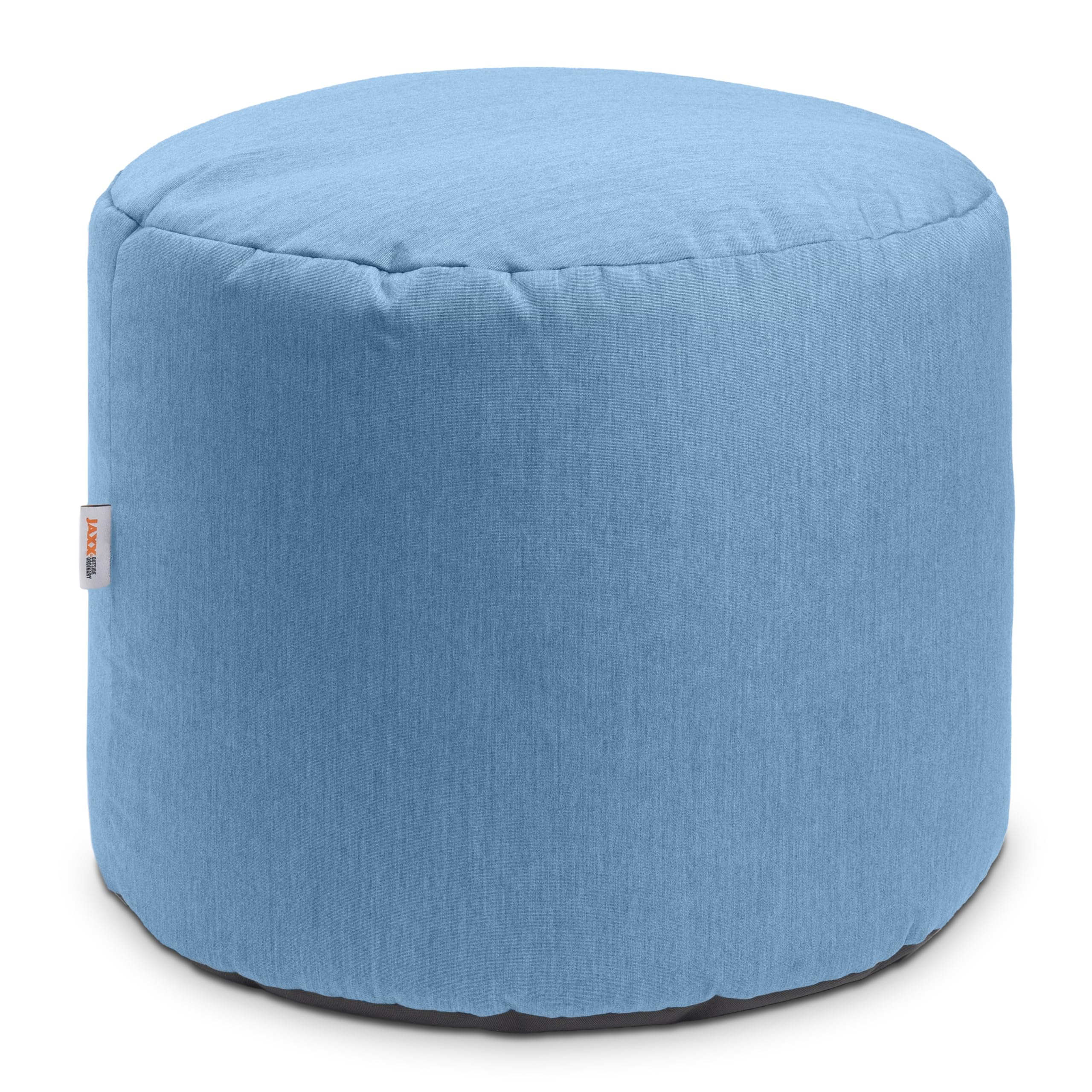 Jaxx Spring Outdoor Ottoman/Side Table, Premium Sunbrella, Ocean