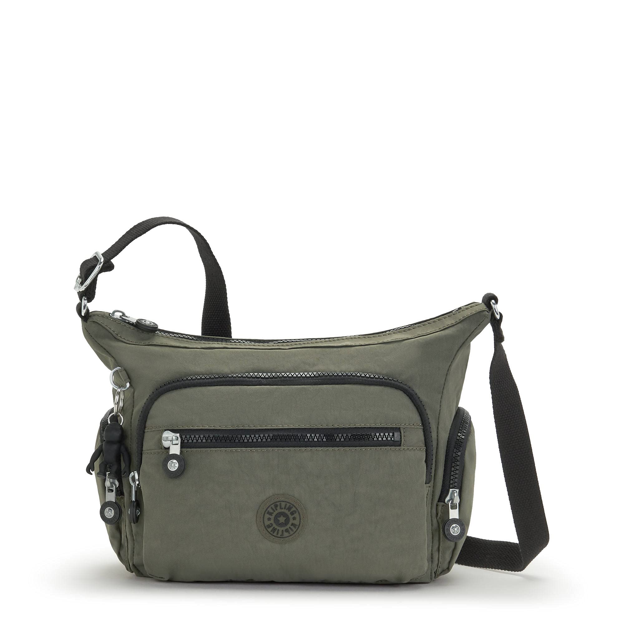 Kipling Womens Gabbie Small Bag, Lightweight Everyday Purse, Casual Shoulder Crossbody Bag, Green Moss, Small US