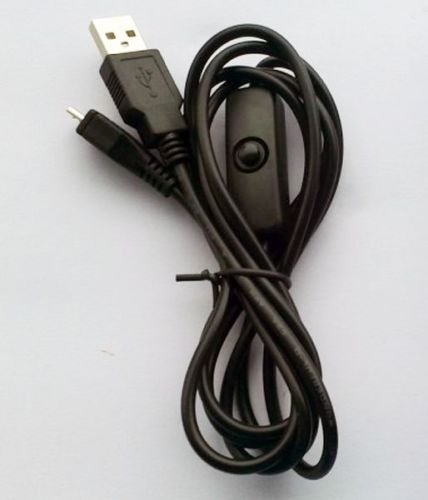 JBtek Raspberry Pi Micro USB Cable with ON/Off Switch - Easy Start/Reboot !