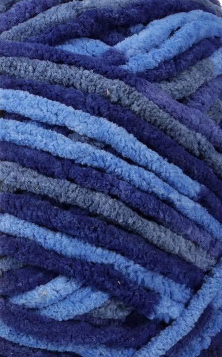Bernat Blanket Yarn - Big Ball (10.5 oz) - 3 Pack with Pattern Cards in Color (North Sea)