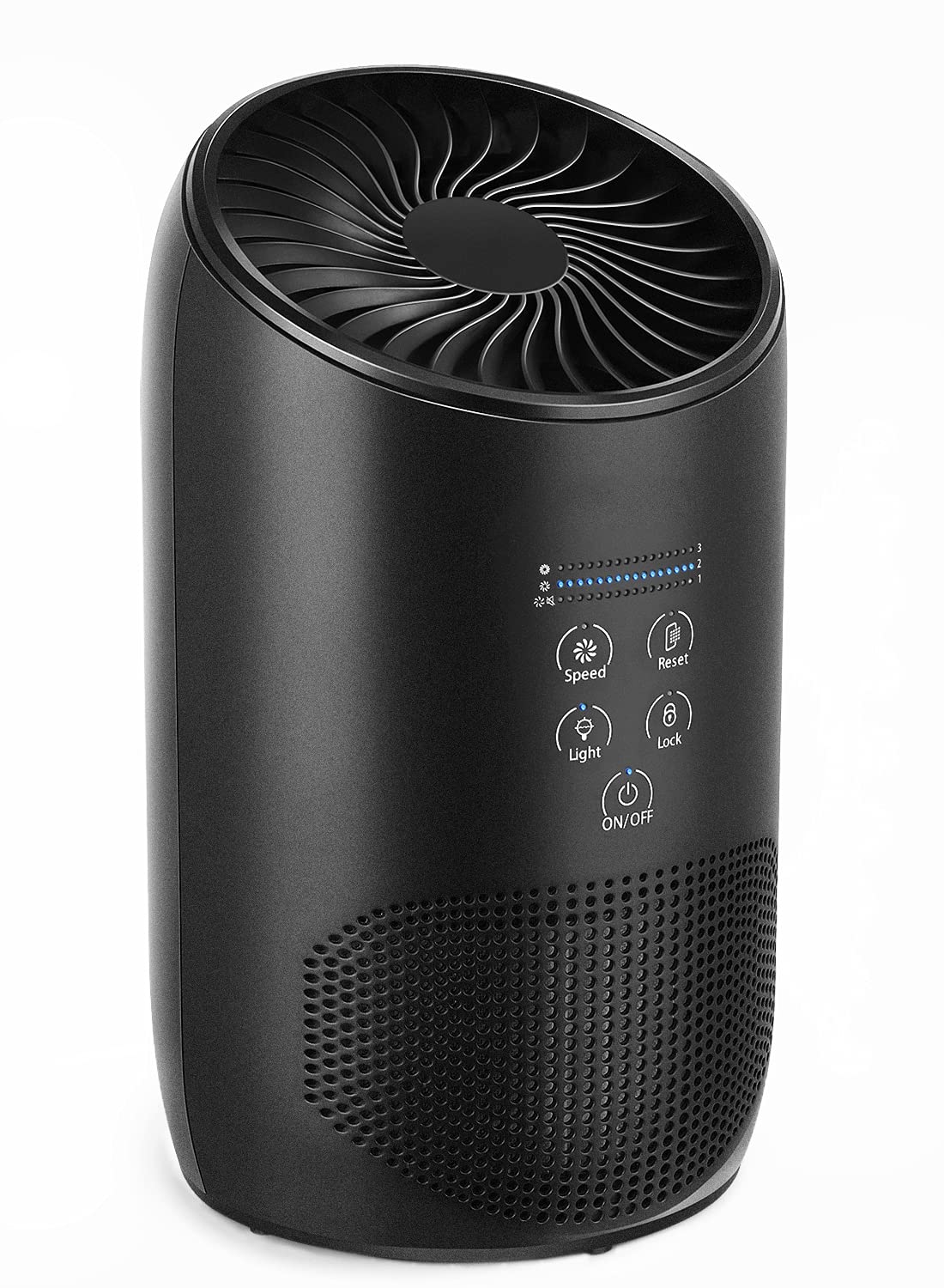 LTLKY Air Purifier for Bedroom,Small Air Cleaner for Desktop,USB Cord Power Version (BS01-Black)