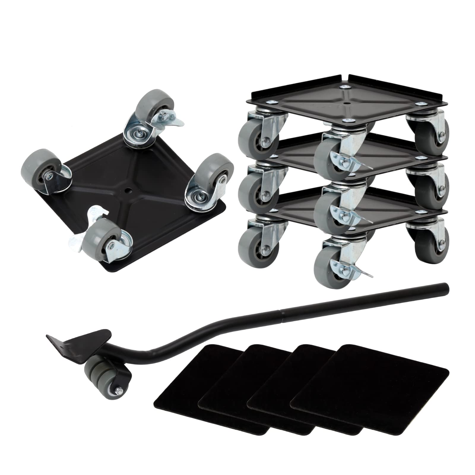 WEPUMP Furniture Movers with Wheels & Furniture Lifter Set, 360° Rotation Wheels Double Bearing Roller Mute+Smooth，Easy to Moving Heavy Furniture Load Capacity 880 Lbs