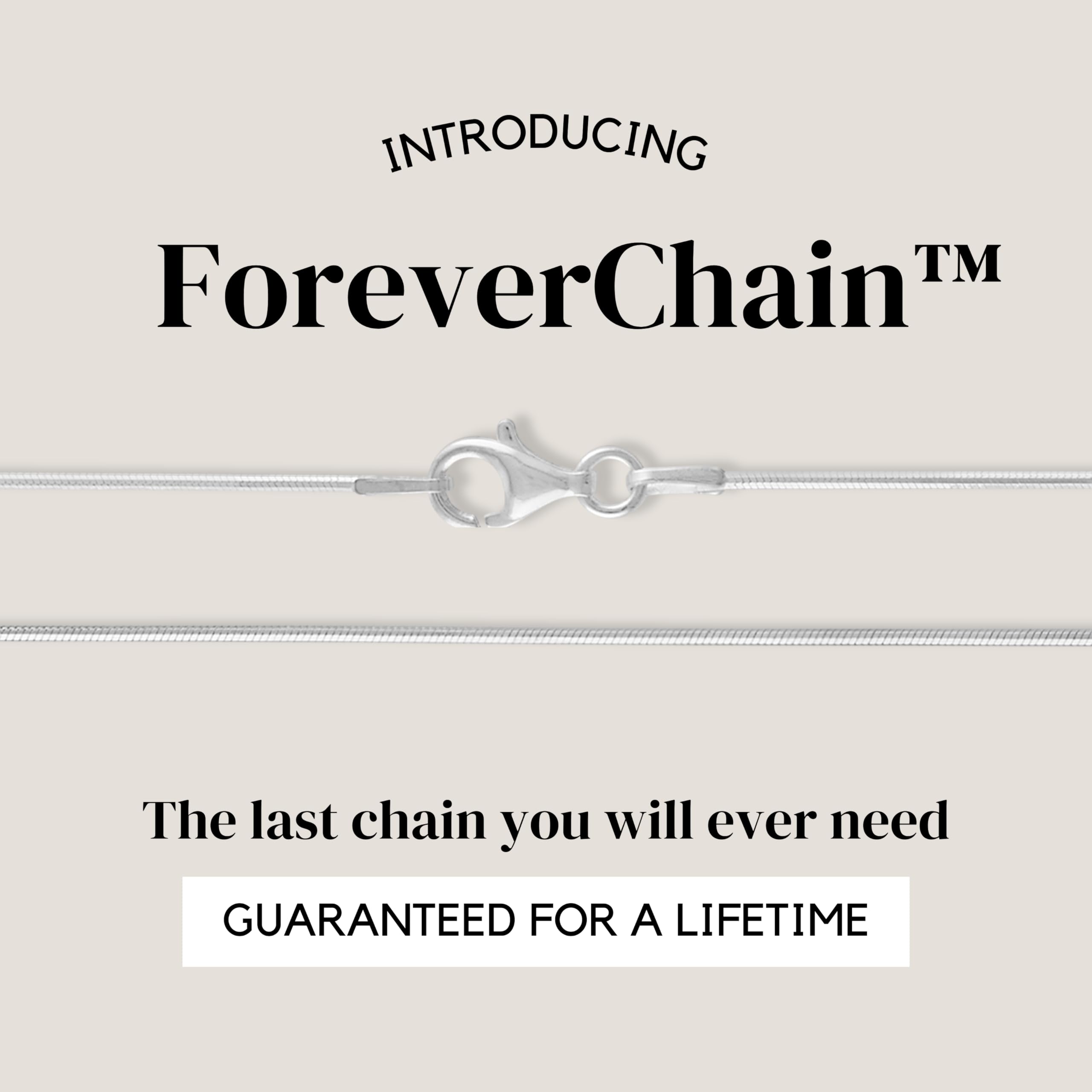 KISPER Silver 8 Sided Snake Chain Necklace –Thin, Dainty, 925 Sterling Silver Jewelry for Women & Men with Lobster Clasp – Made in Italy, 20”