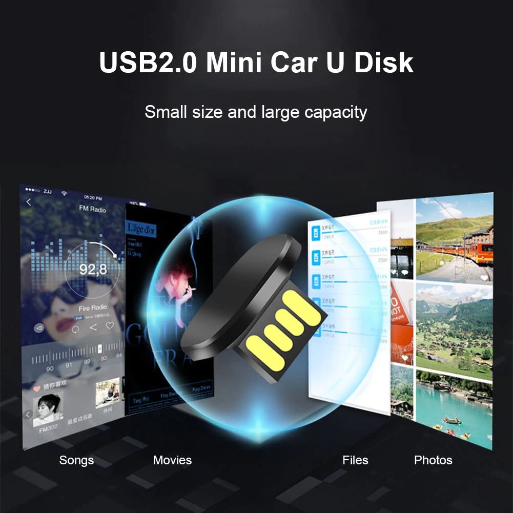 Brand: Akxesoriez 64GB Mini Flash Drive Short Car U Disk Pendrive USB Memory Stick USB 2.0 Short UDP Udisk Chip Flash 16GB 32GB 64GB (64GB)