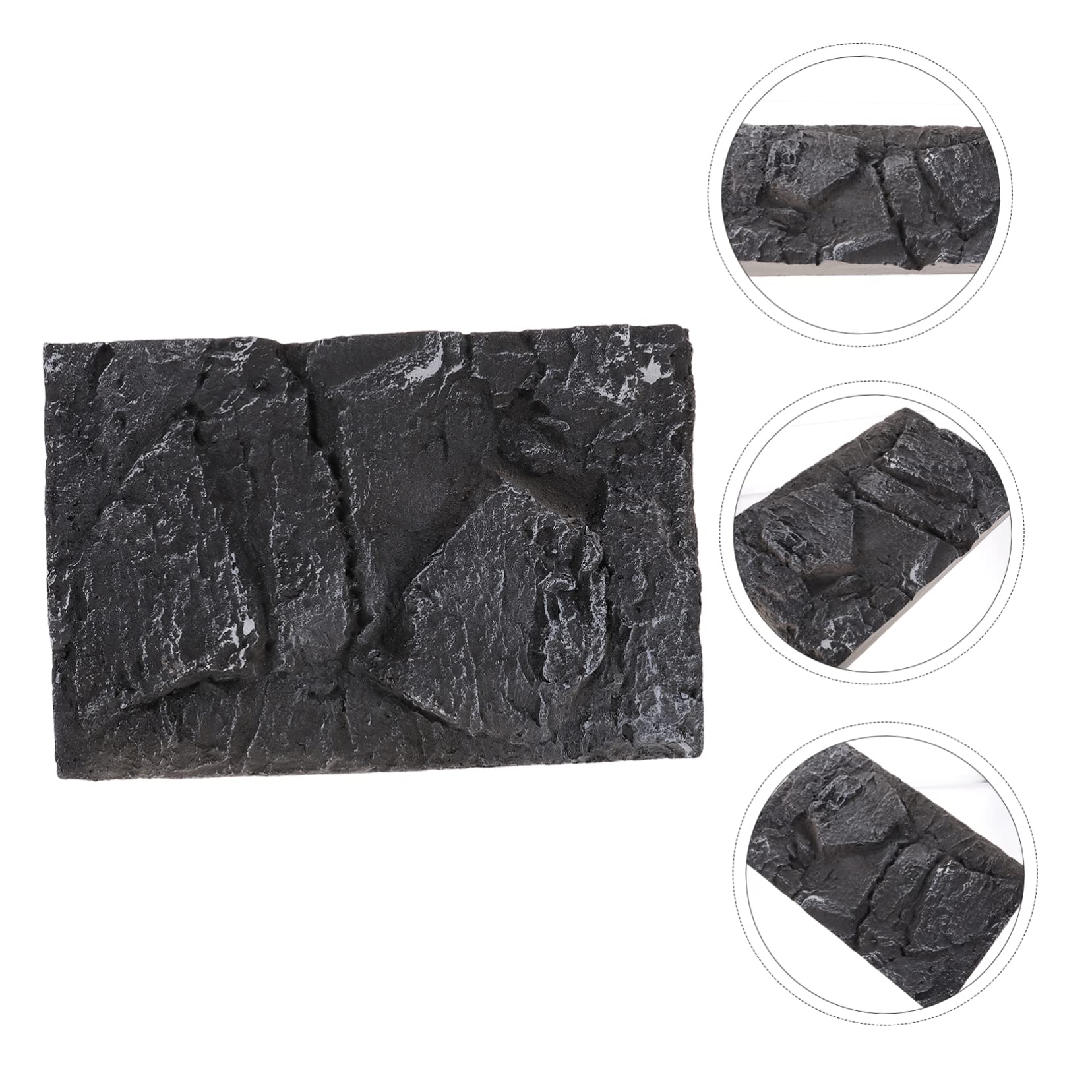 balacoo 2pcs Turtle Tank Decorative Board Reptile case Background Aquarium Decor Background Bearded Dragon Tank 40 Gallon Reptile Tank 20 Gallon Fish Tank Pet Foam Universal 3D Marble