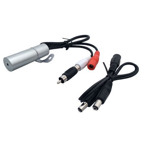 MICROSEVEN Compatible M7WP-MIC Waterproof Outdoor Microphone for M7B77-W, M7D77-POE, Any IP Network Camera & PTZ IP Camera with Interface -an IP Camera External Microphone