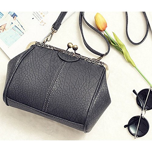 Donalworld Women Retro Hollow out PU Leather Handbag L Fbg