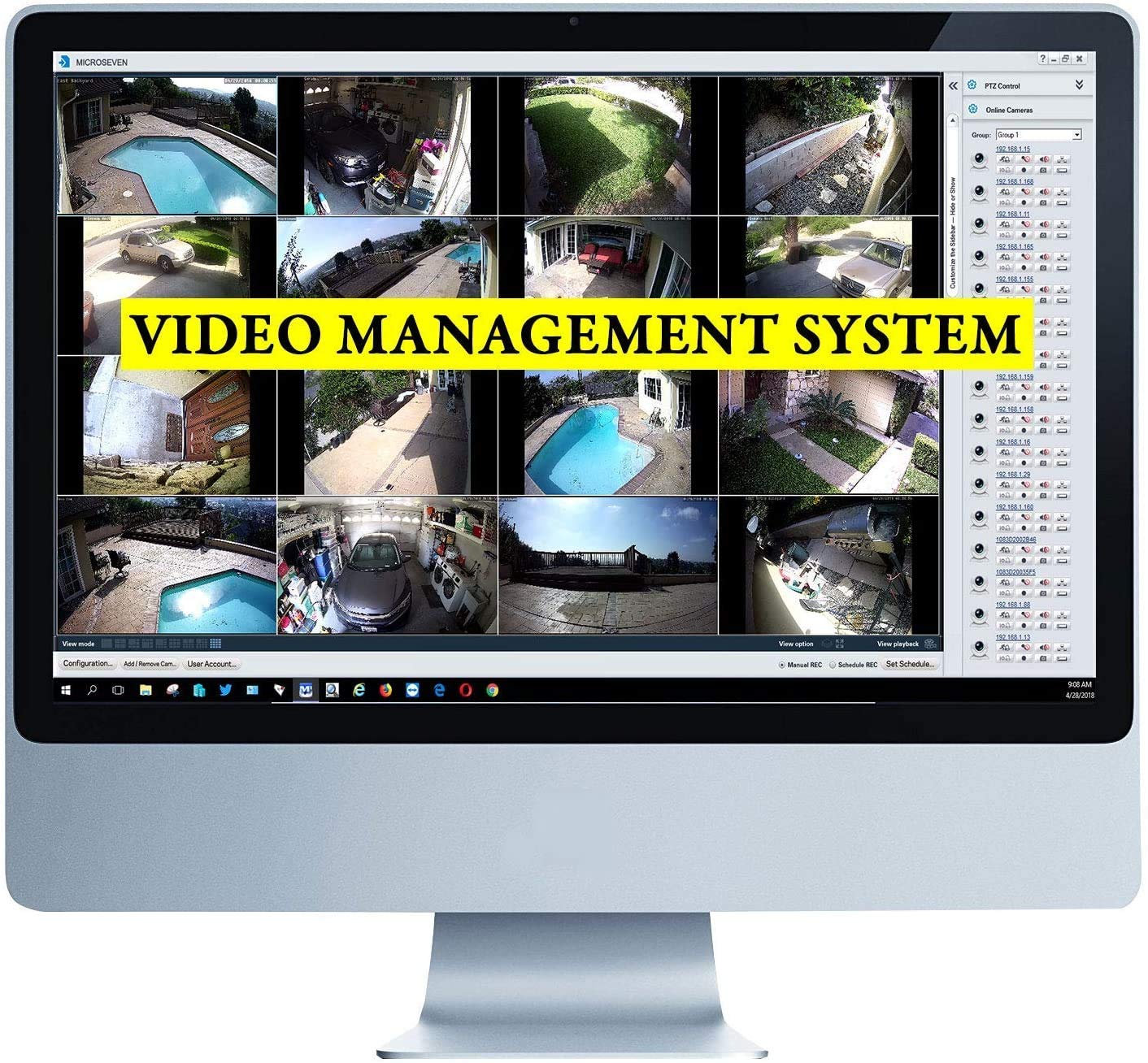 MICROSEVEN Open Source UltraHD 5MP 2560x1920 PoE Two-Way Talk,Alexa,Wide Angle,256GB SD Slot,Outdoor Night Vision Bullet Security Waterproof IP Camera,Human Motion Detection,FTP,Cloud,Web GUI,Apps+VMS