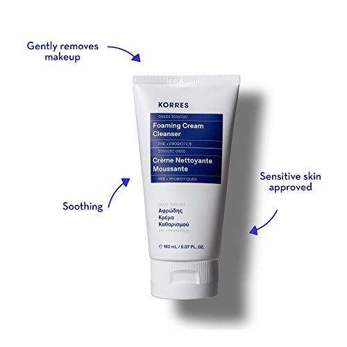 KORRES Greek Yoghurt Foaming Cream Cleanser 150 Ml, 5.01 fl. oz.