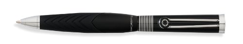 Franklin Covey Norwich, Ballpoint Pen, Raven Black and Chrome with Rubberized Grip, by Cross (FC0062IM-1)